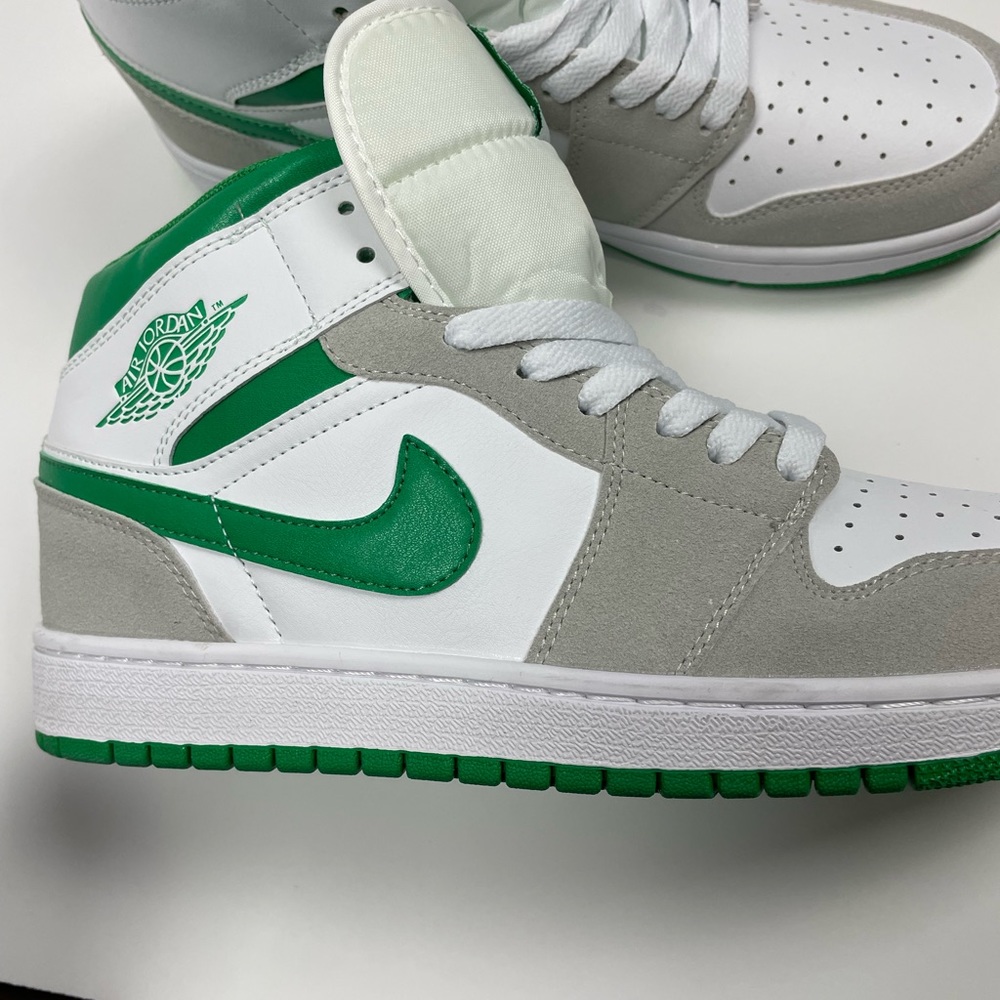 Air Jordan 1’s High Top Green And Grey Size 10 - Gem